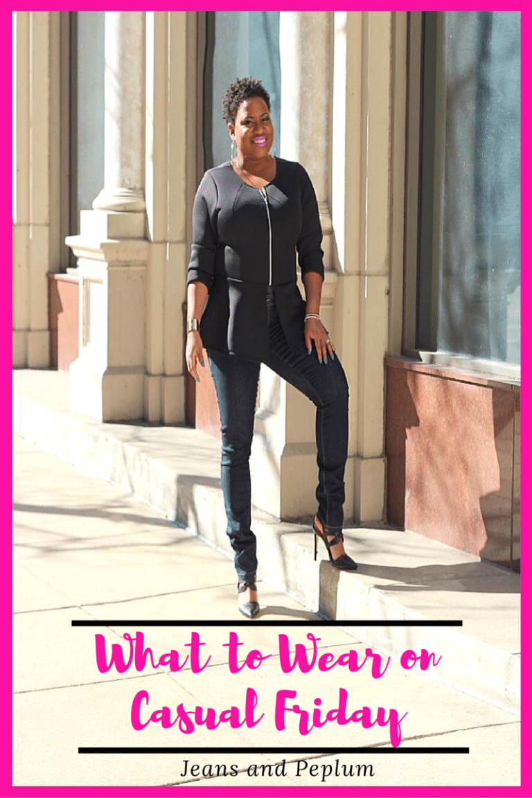 What to Wear on Casual Friday: Jeans and Peplum